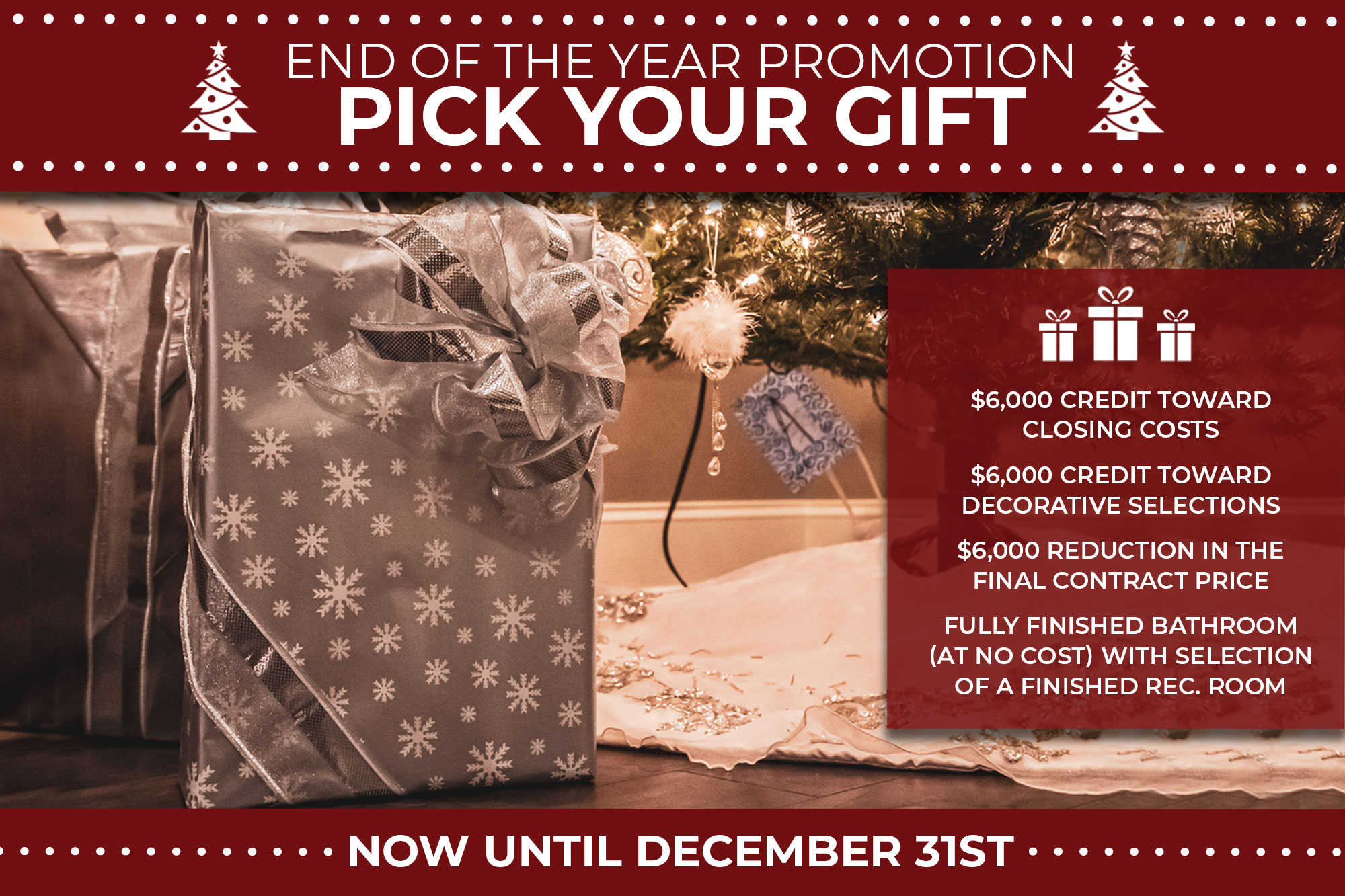 Pick Your Gift Promotion - Benjamin Marcus Homes